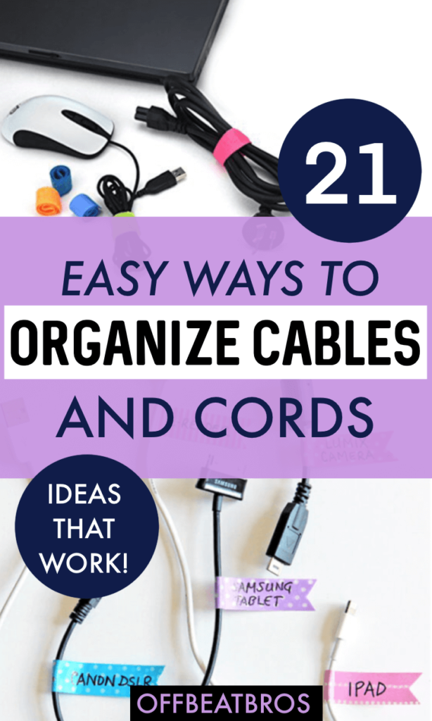 21 Easy Cord Organization Ideas – Storage tips and Tricks – Offbeatbros