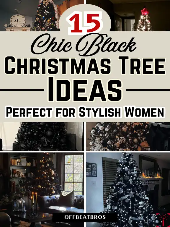15 Bold Black Christmas Tree Ideas That Look Striking and Modern ...